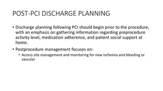 Post pci management of acs | PPTX