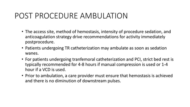 Post pci management of acs | PPTX