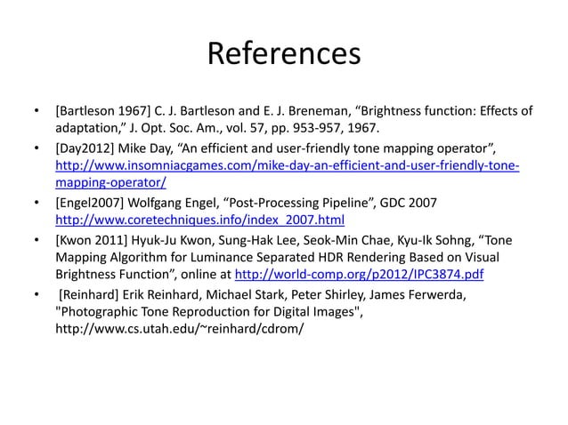 A modern Post-Processing Pipeline | PPT