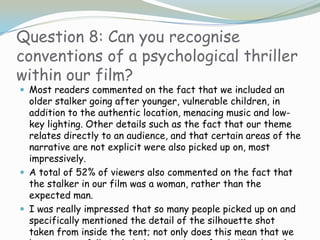 Post Production Audience Questionnaire Results Final | PPT | Free Download