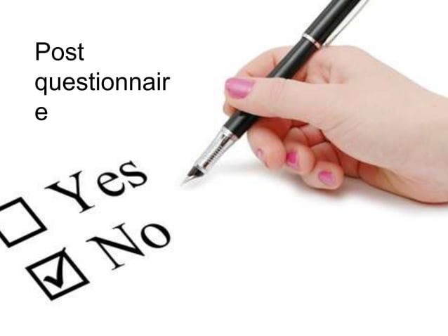 Post questionnaire pie chart anaylsis | PPT