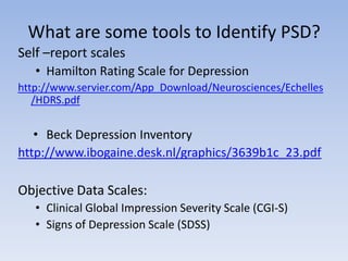 Post stroke depression | PPTX