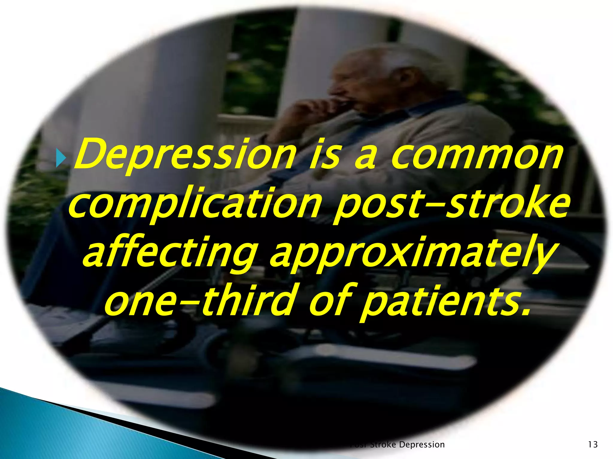 Post stroke depression | PPTX