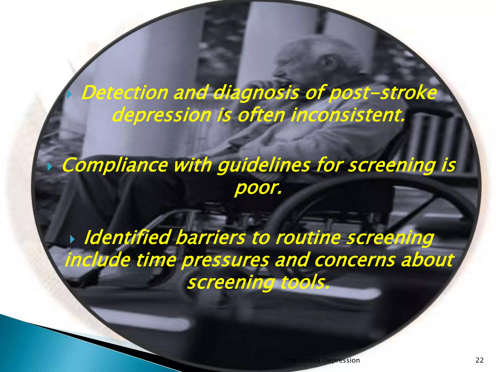 Post stroke depression | PPTX