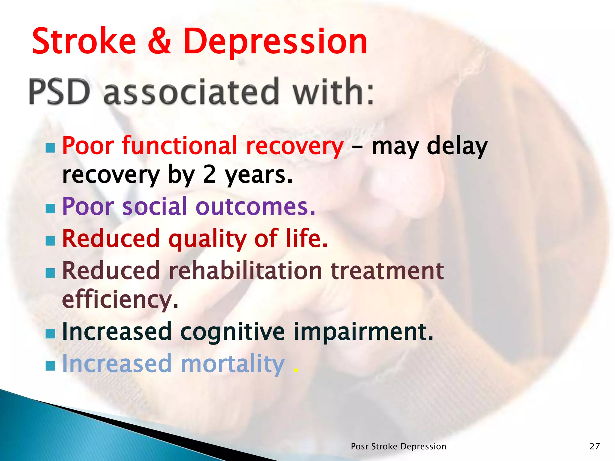 Post stroke depression | PPTX