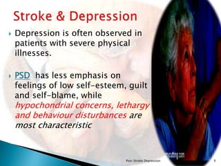 Post stroke depression | PPTX