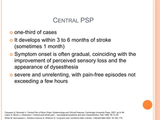 Post-stroke Pain | PPTX