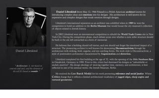 Post-Structuralism era of Architecture specifically Daniel Libeskind ...