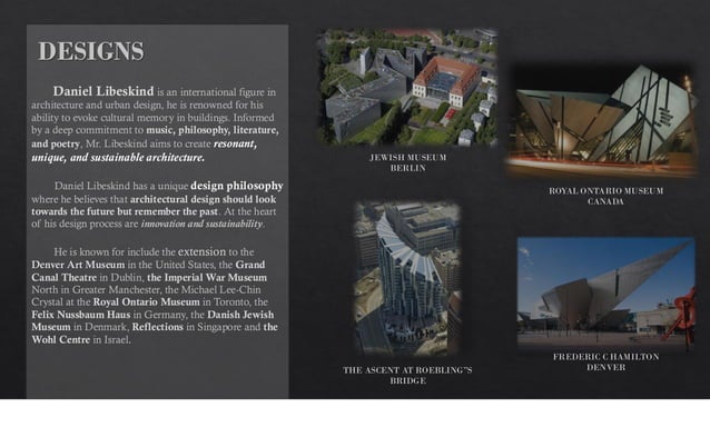 Post-Structuralism era of Architecture specifically Daniel Libeskind ...