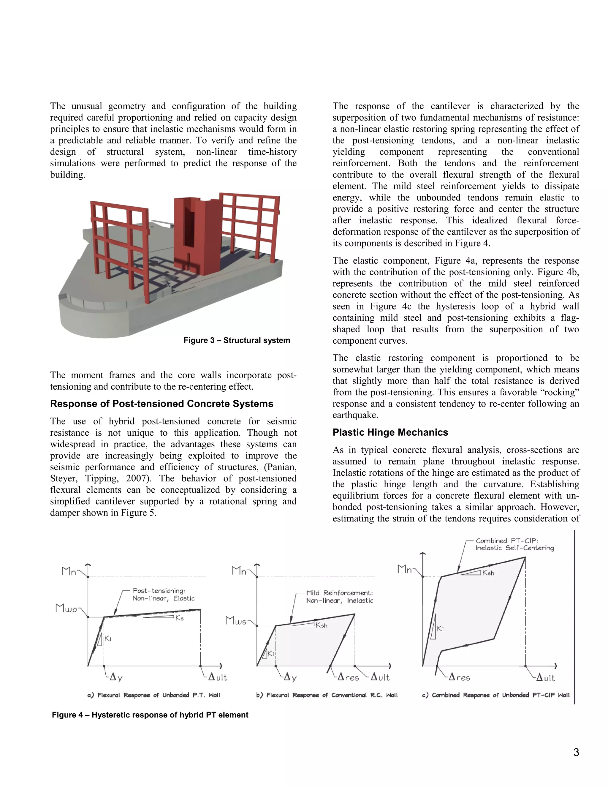 Post tensioned concrete walls & frames for seismic resistance | PDF