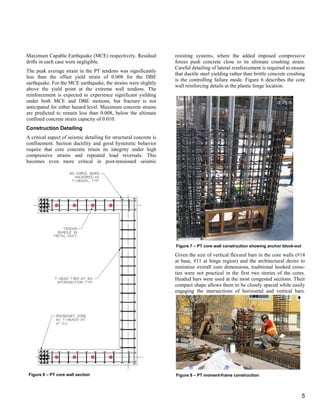 Post tensioned concrete walls & frames for seismic resistance | PDF