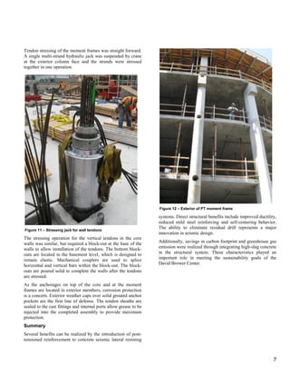 Post tensioned concrete walls & frames for seismic resistance | PDF