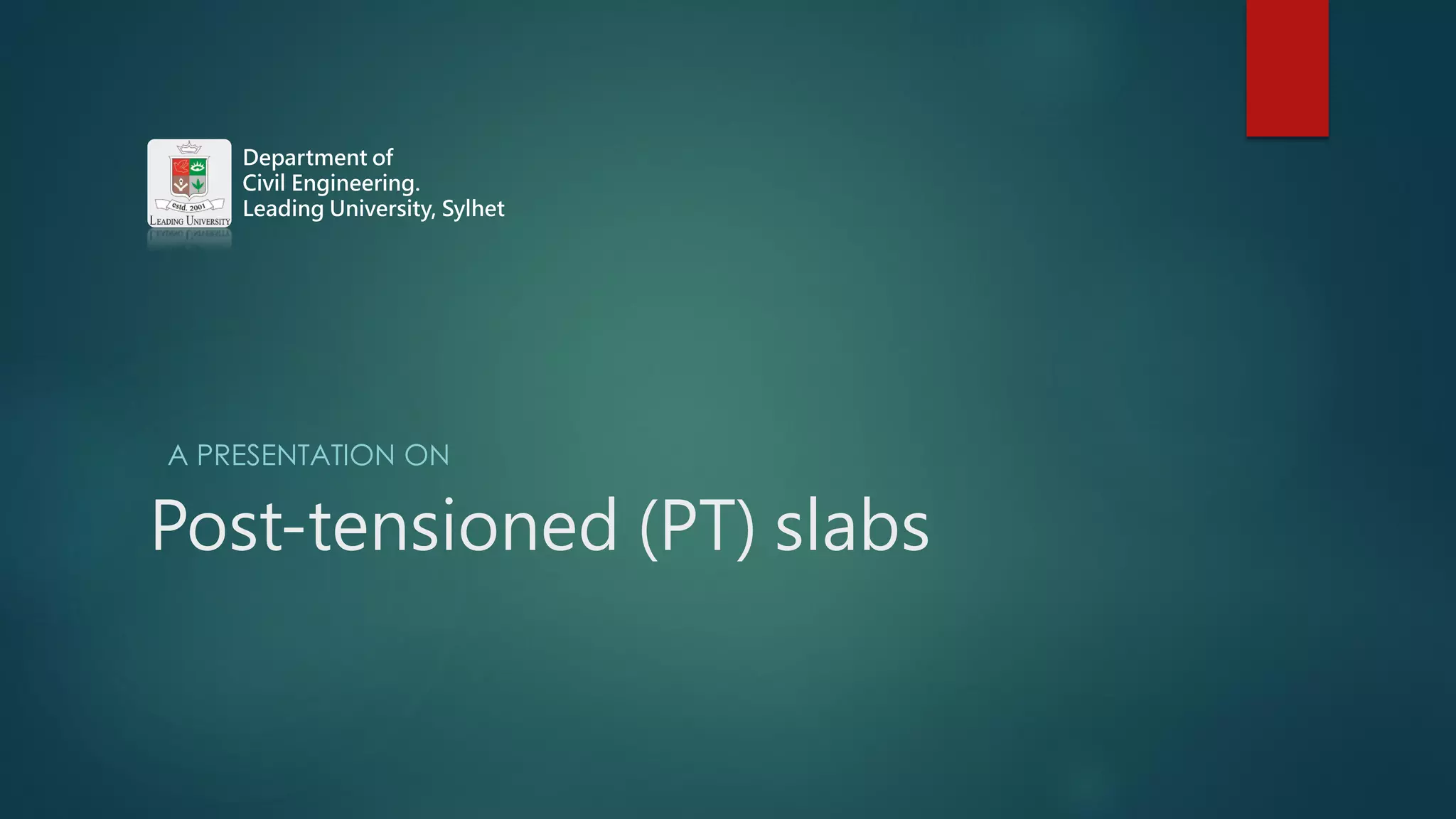 Post tensioned (PT) slabs | PDF