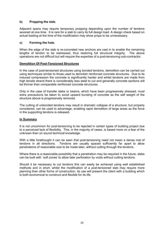 Post tensioning in building structures | PDF