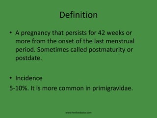 Post term pregnancy | PPTX