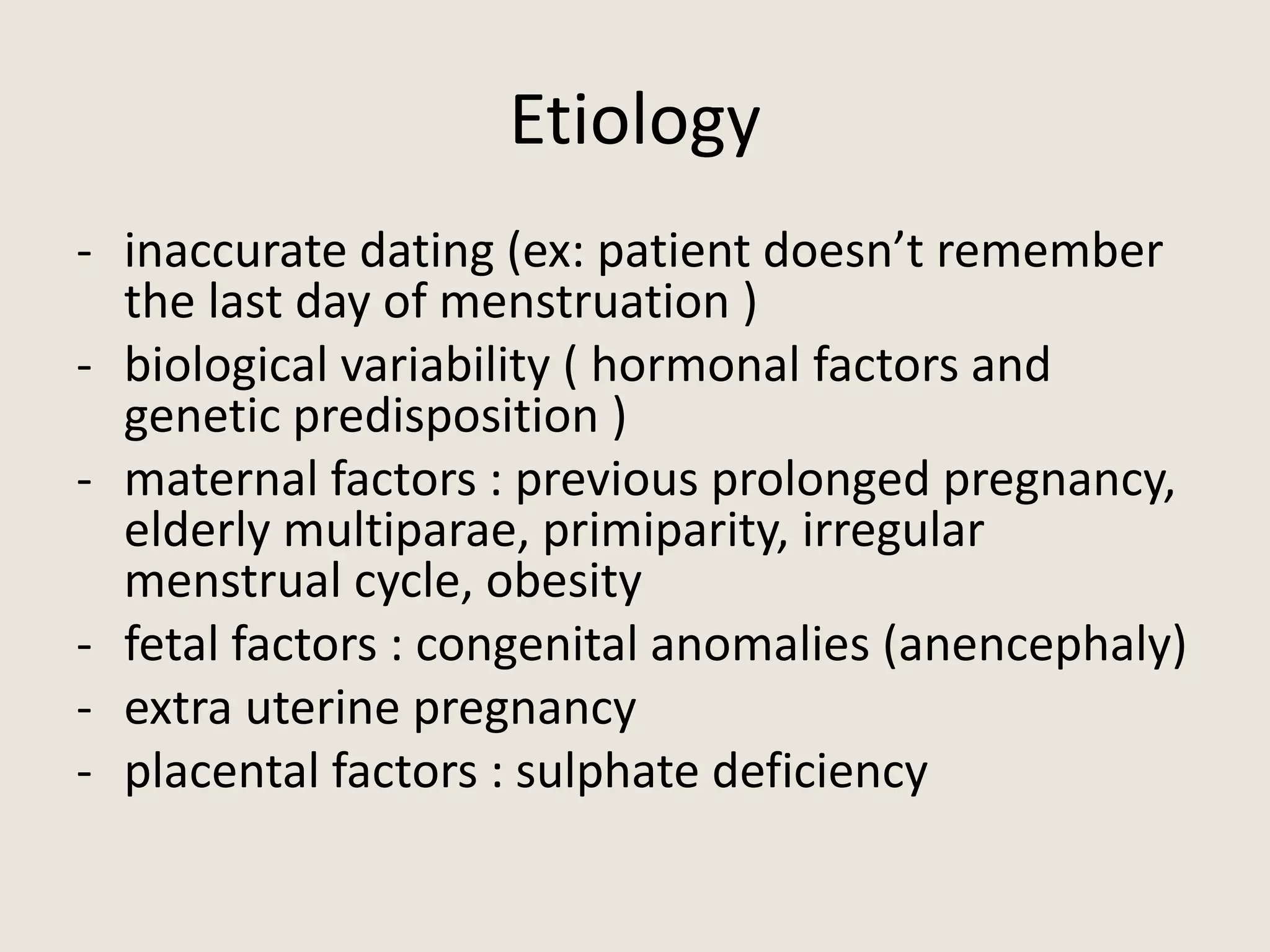 Post term pregnancy | PPTX