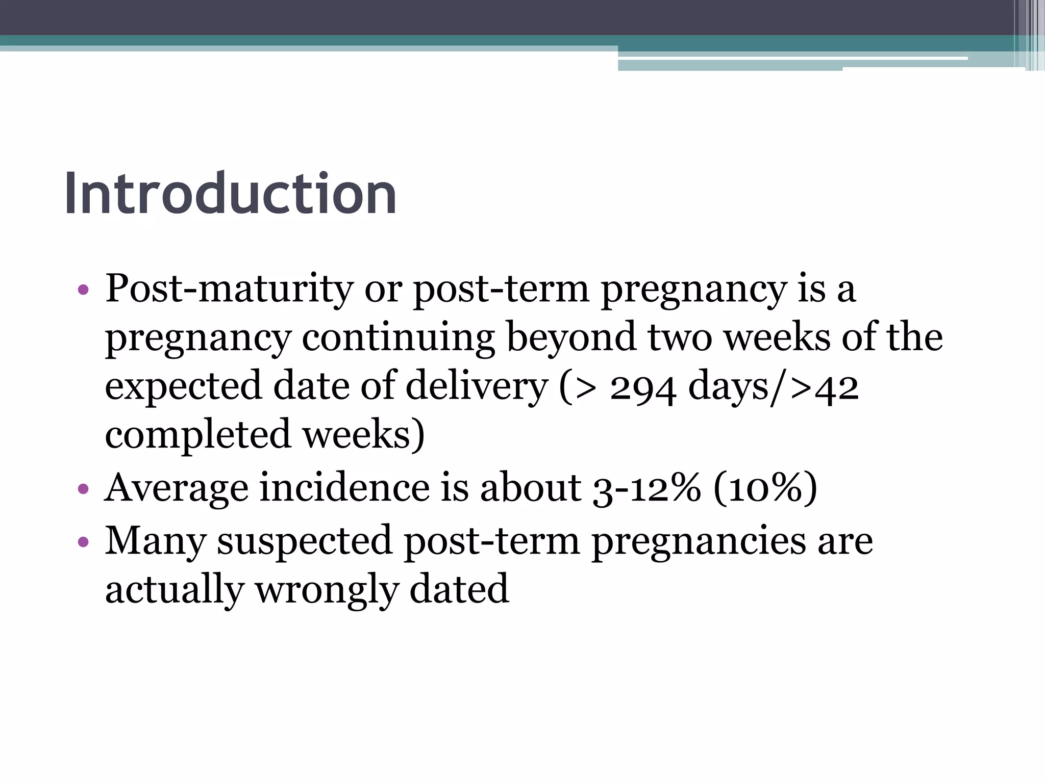 Post term pregnancy | PPTX