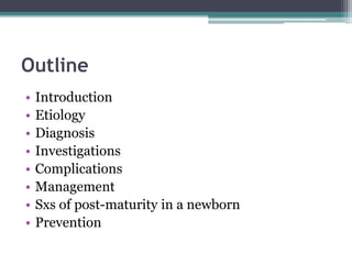 Post term pregnancy | PPTX