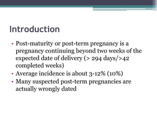 Post term pregnancy | PPTX