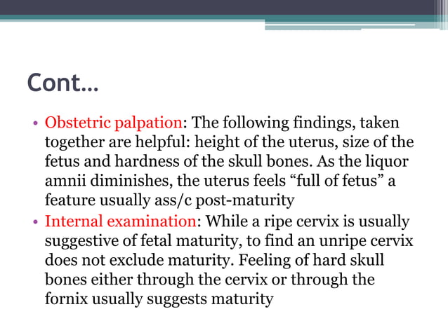 Post term pregnancy | PPTX