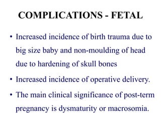 POST-TERM PREGNANCY.pptxbbnnllllkkkkkkkjjj | PPTX