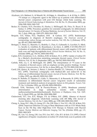 Post therapeutic i-131 whole body scan in | PDF