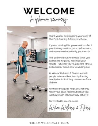 Post-Training Recovery Guide | PDF