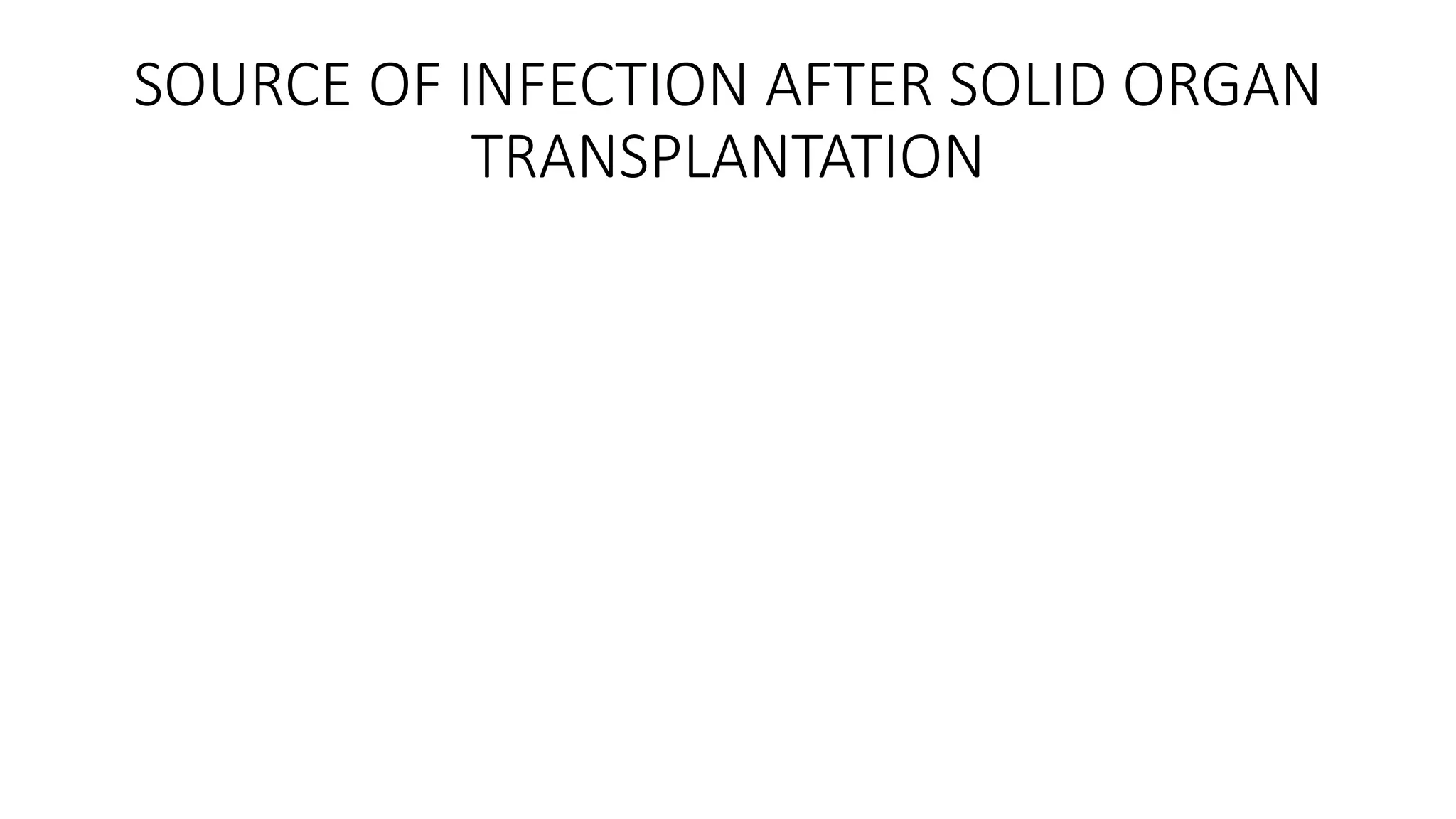 Post-transplantation Infections | PPTX