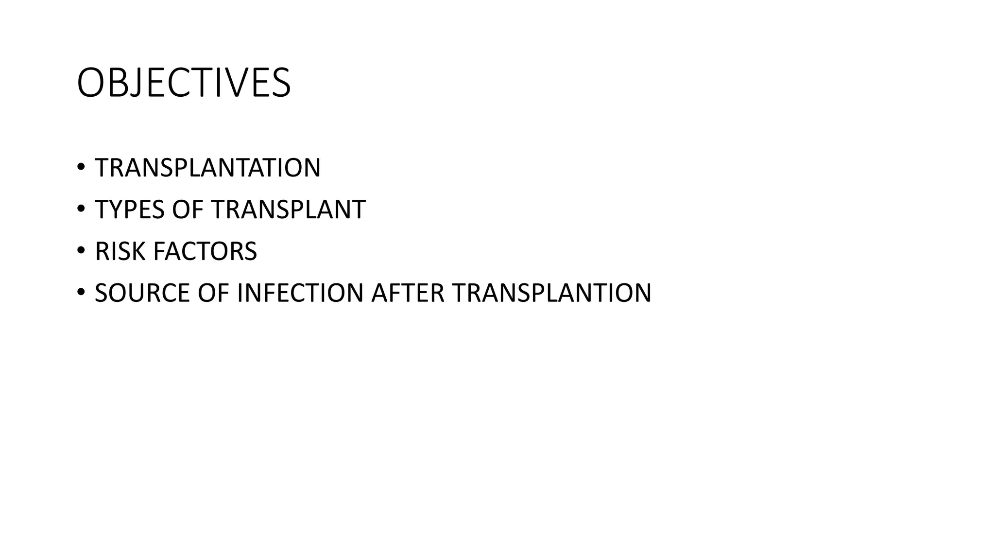 Post-transplantation Infections | PPTX