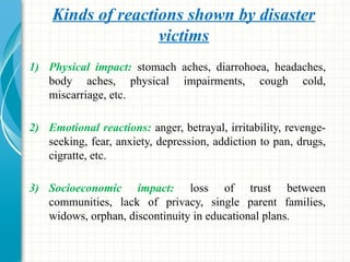 POST-TRAUMATIC STRESS DISORDER AND REHAIBILITATION OF DISASTER VICTIMS.pptx
