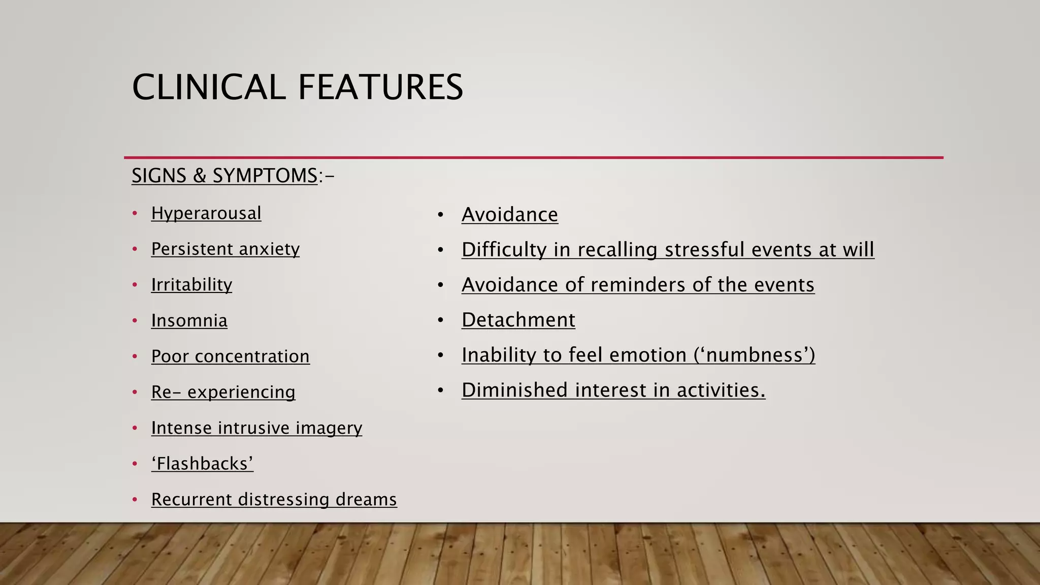 Post traumatic stress disorder (ptsd) | PPTX