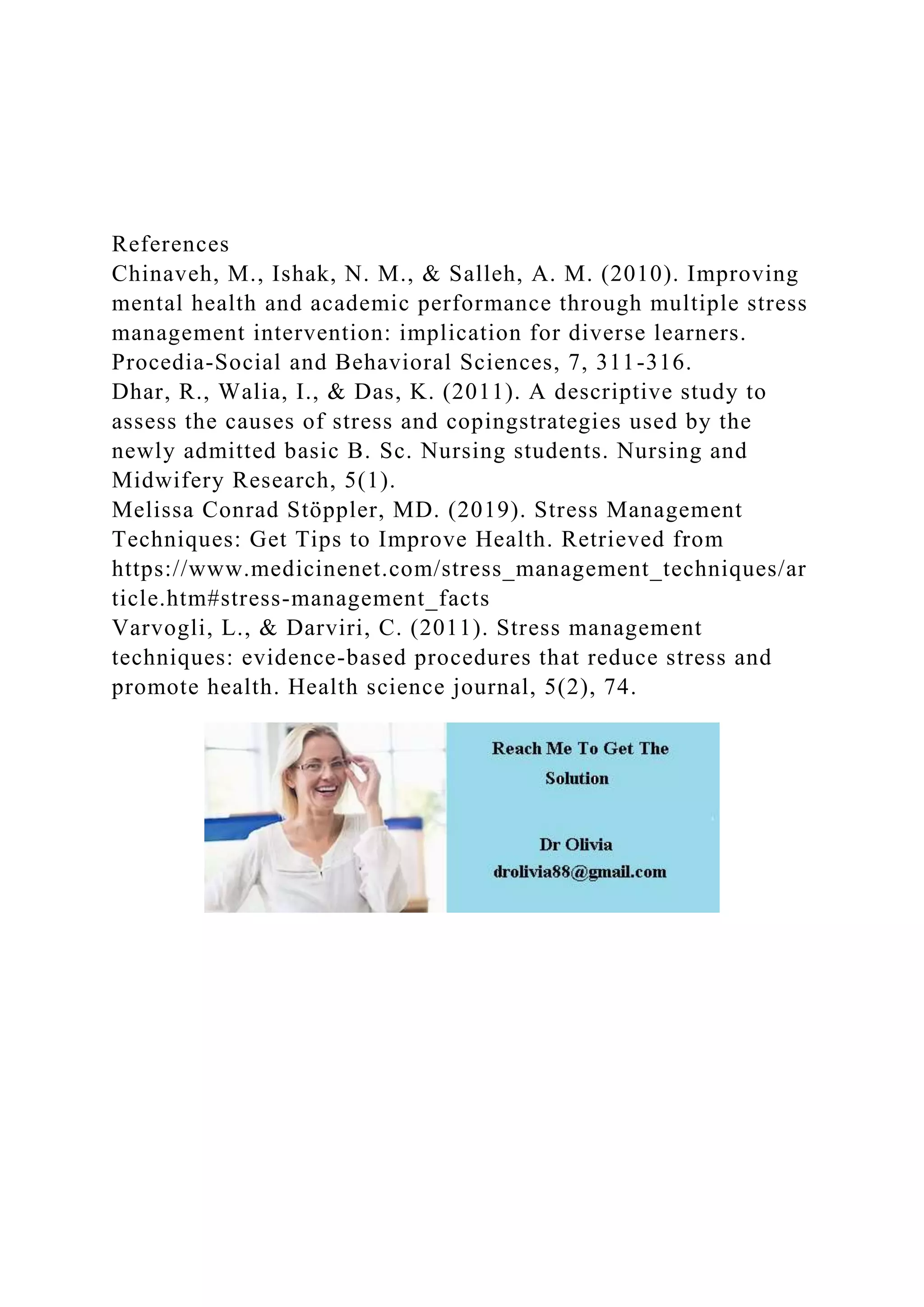 Post-Traumatic Stress DisordersStress Management Techniques.docx