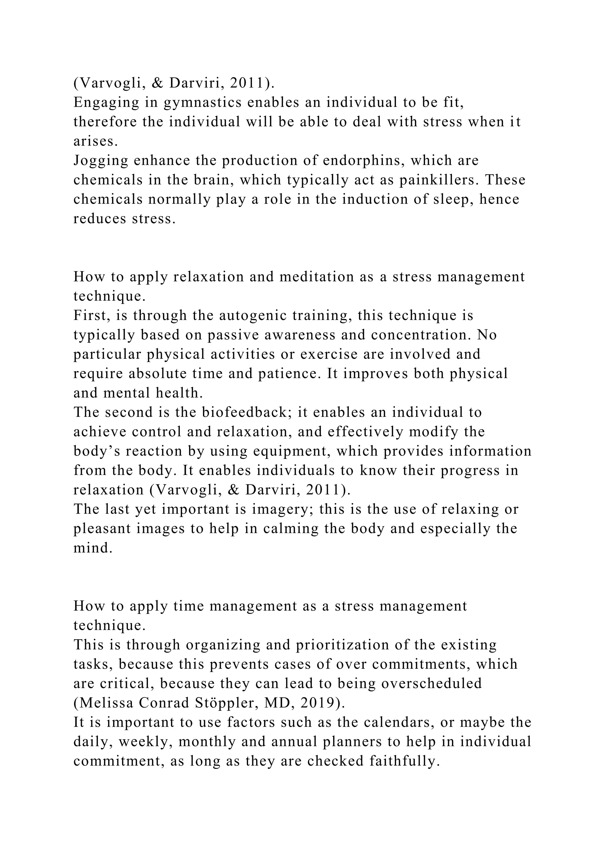 Post-Traumatic Stress DisordersStress Management Techniques.docx