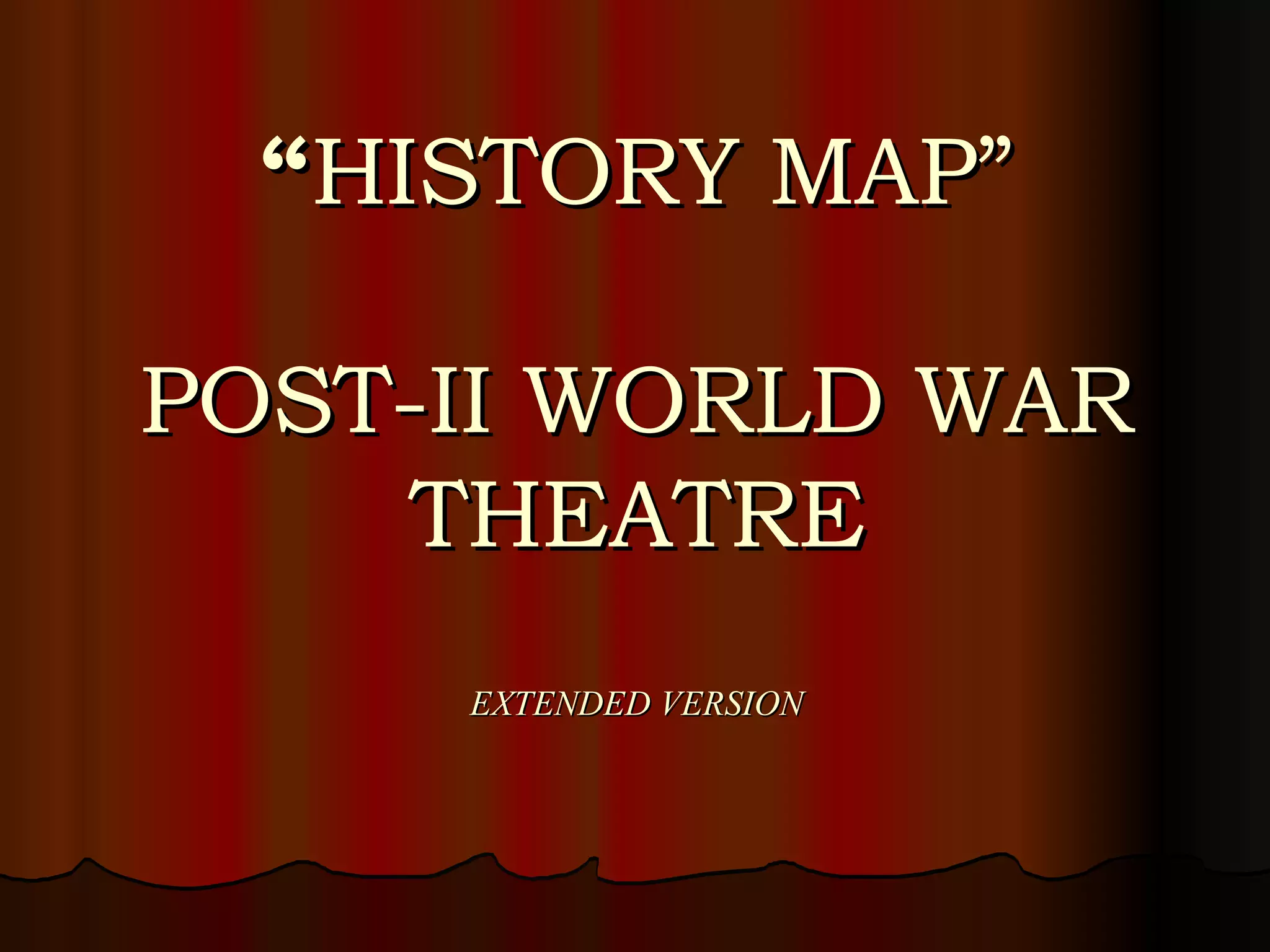 post war theatre | PPT