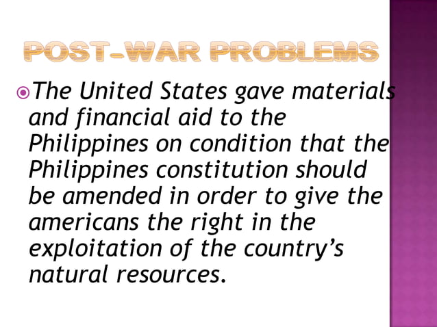 Post war problems | PPTX | Agriculture | Industries