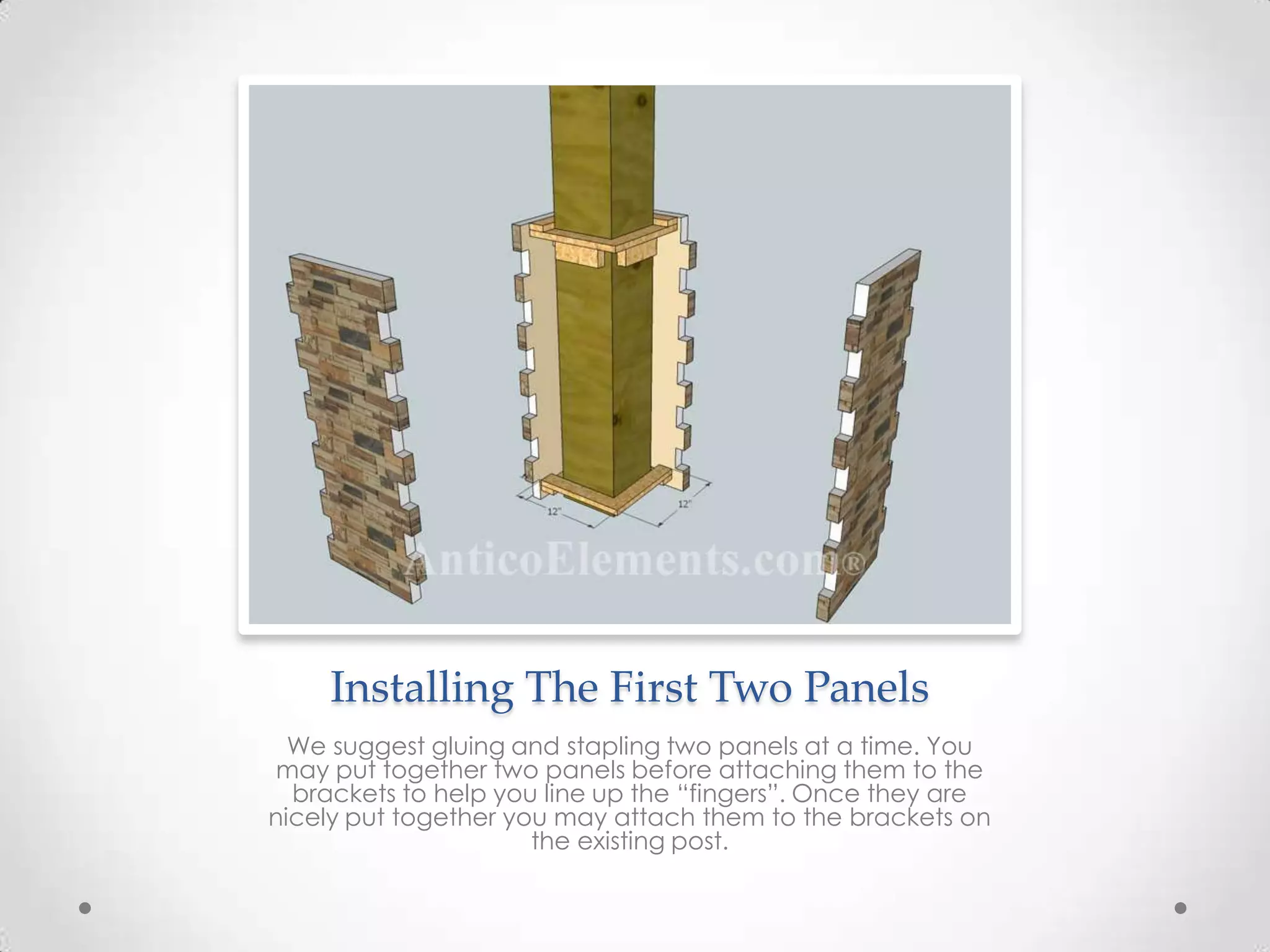 Faux Stone Column Wraps - Quick Installation Guide | PPTX