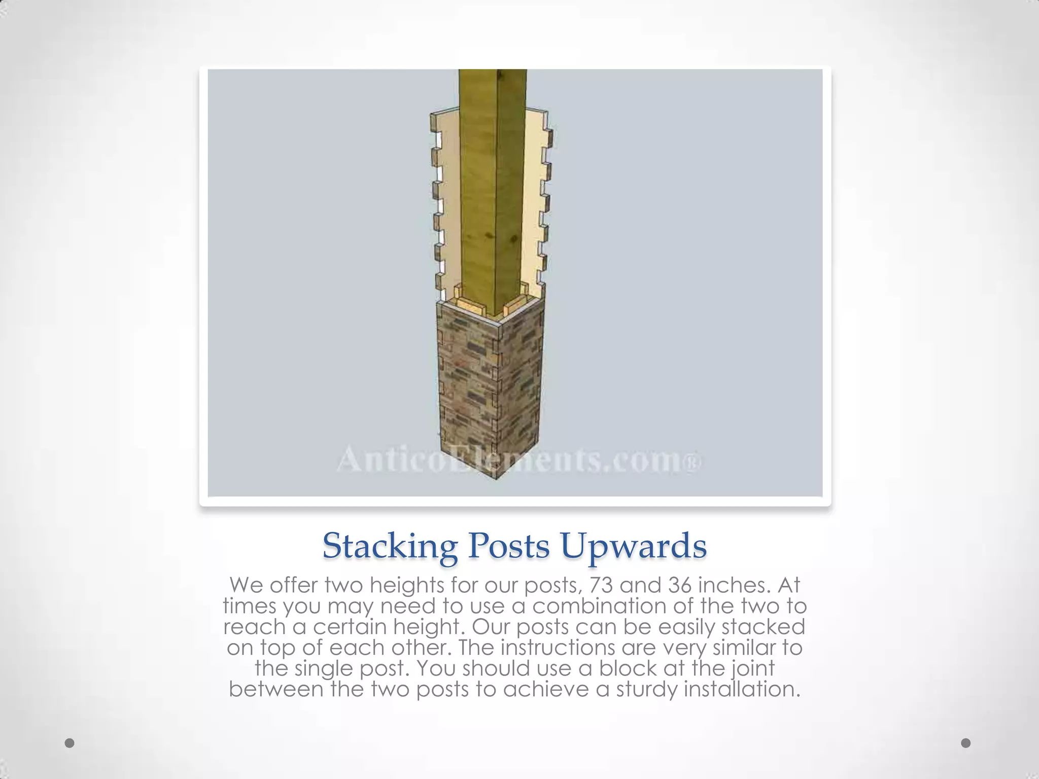 Faux Stone Column Wraps - Quick Installation Guide | PPTX