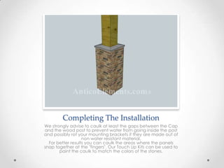 Faux Stone Column Wraps - Quick Installation Guide | PPTX | Woodworking ...