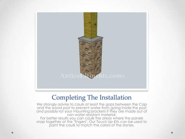 Faux Stone Column Wraps - Quick Installation Guide | PPTX | Woodworking ...