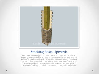 Faux Stone Column Wraps - Quick Installation Guide | PPTX | Woodworking ...