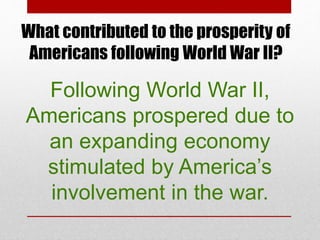 Post wwii america presentation usii-8b | PPTX