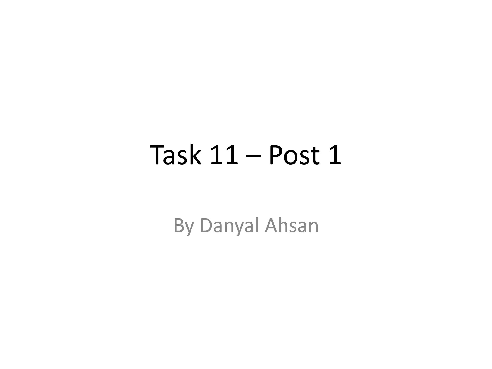 Task 11 | PPTX