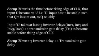 Clk-to-q delay, library setup and hold time | PPTX
