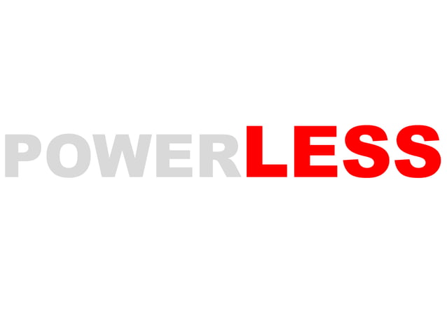 POWER vs powerLESS point! | PPT