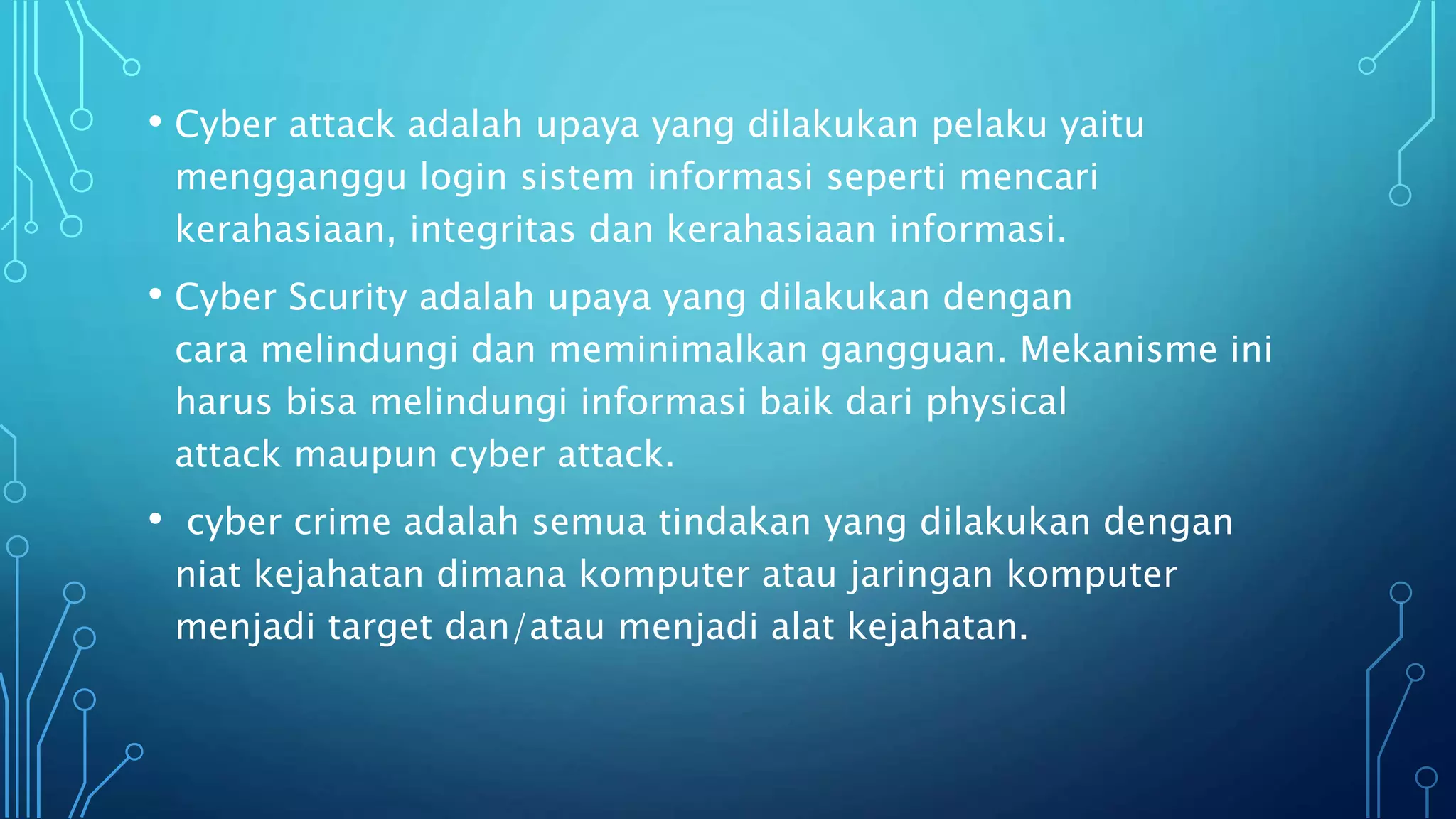 Mengenal Cyber Scurity | PPTX