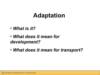 Adaptation to Climate Change in Developing Countries | PPT