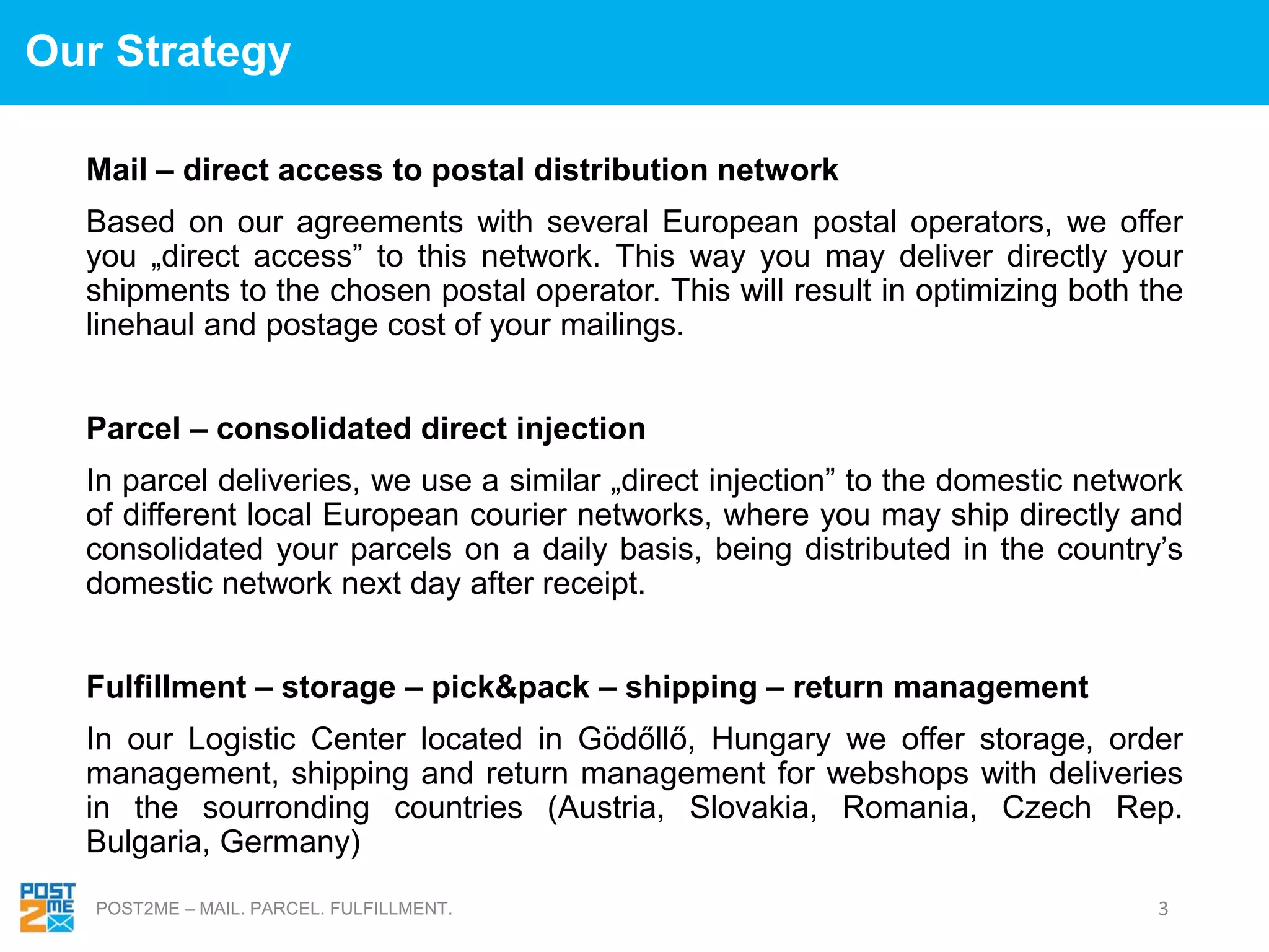 POST2ME company presentation | PPT