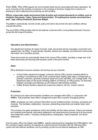 CRM pour les entreprises du secteur de l'assurance | DOCX