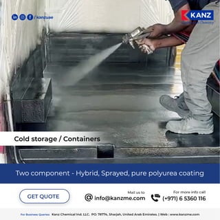 Polyurea - 2K Hybrid, Sprayed, Pure Polyurea coating | PDF