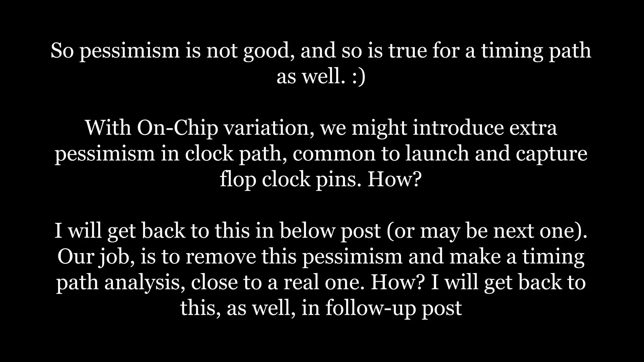 Common clock path pessimism removal | PPTX